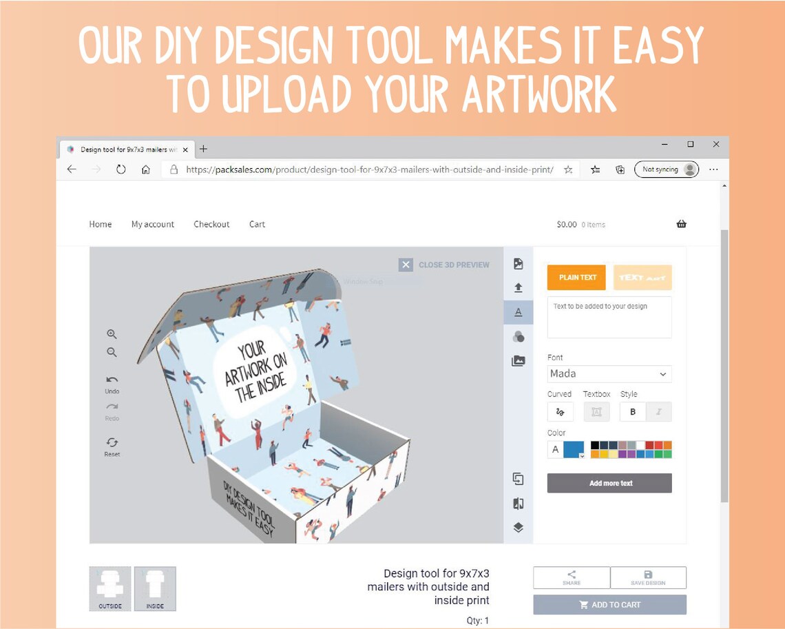 Personalized 9x6x2 Inch Sturdy Packaging Box Your Logo / - Etsy