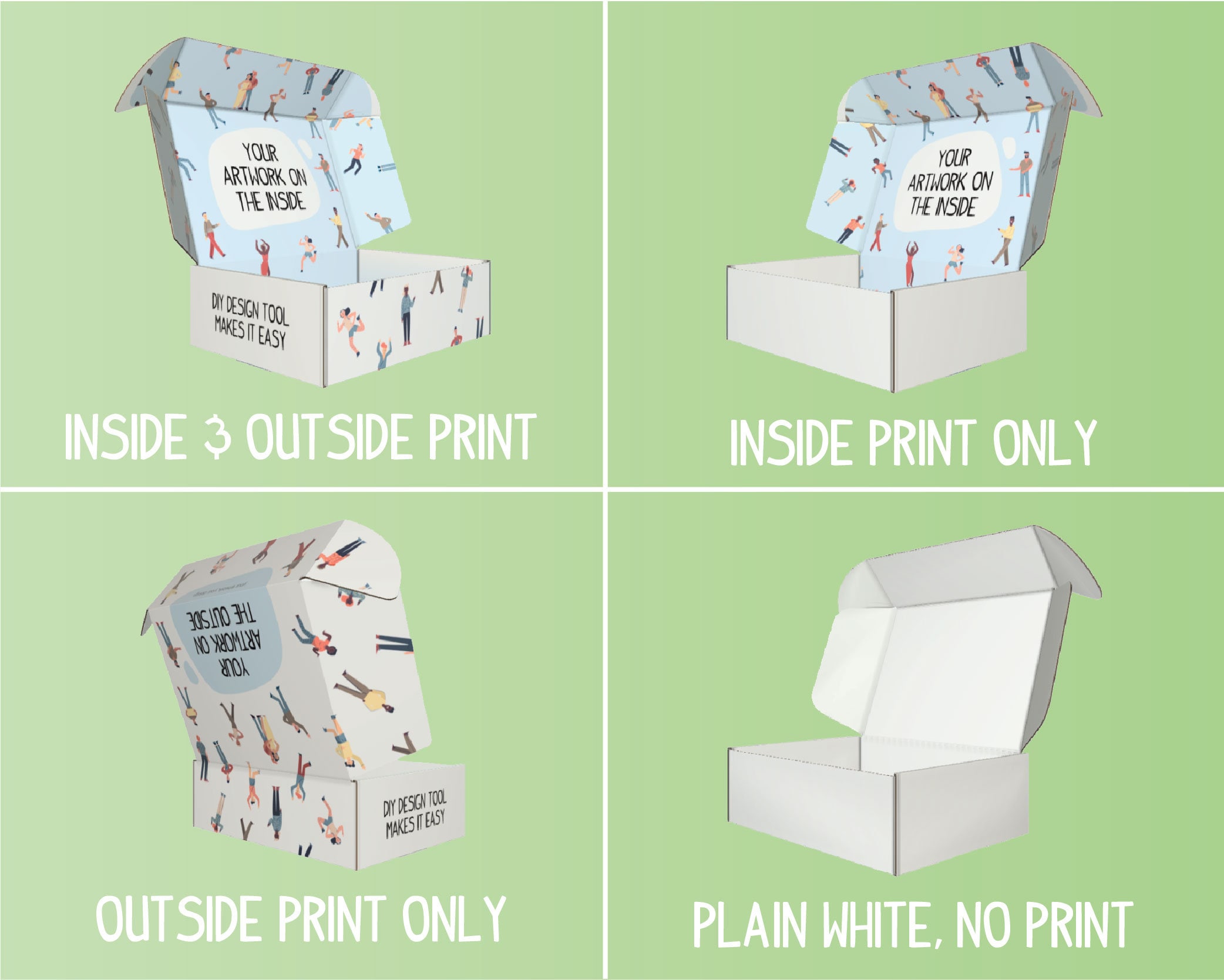 Corrugated Boxes 12x12x4 Inch Mailers Printed With Your | Etsy