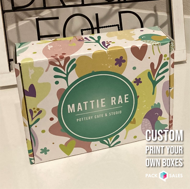 Personalized 9x6x2 Inch Sturdy Packaging Box Your Logo / - Etsy