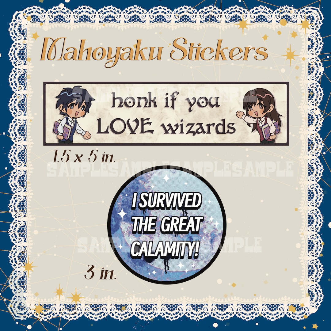 Mahoyaku Stickers - Etsy