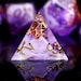 Handmade Sharp Edge Dice Blood Swirl Red Clear Resin Polyhedral RPG ...