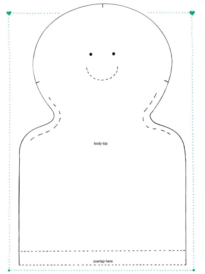 Vintage Cloth Doll Pattern Pdf Easy Dolls Craft With Kids Project ...