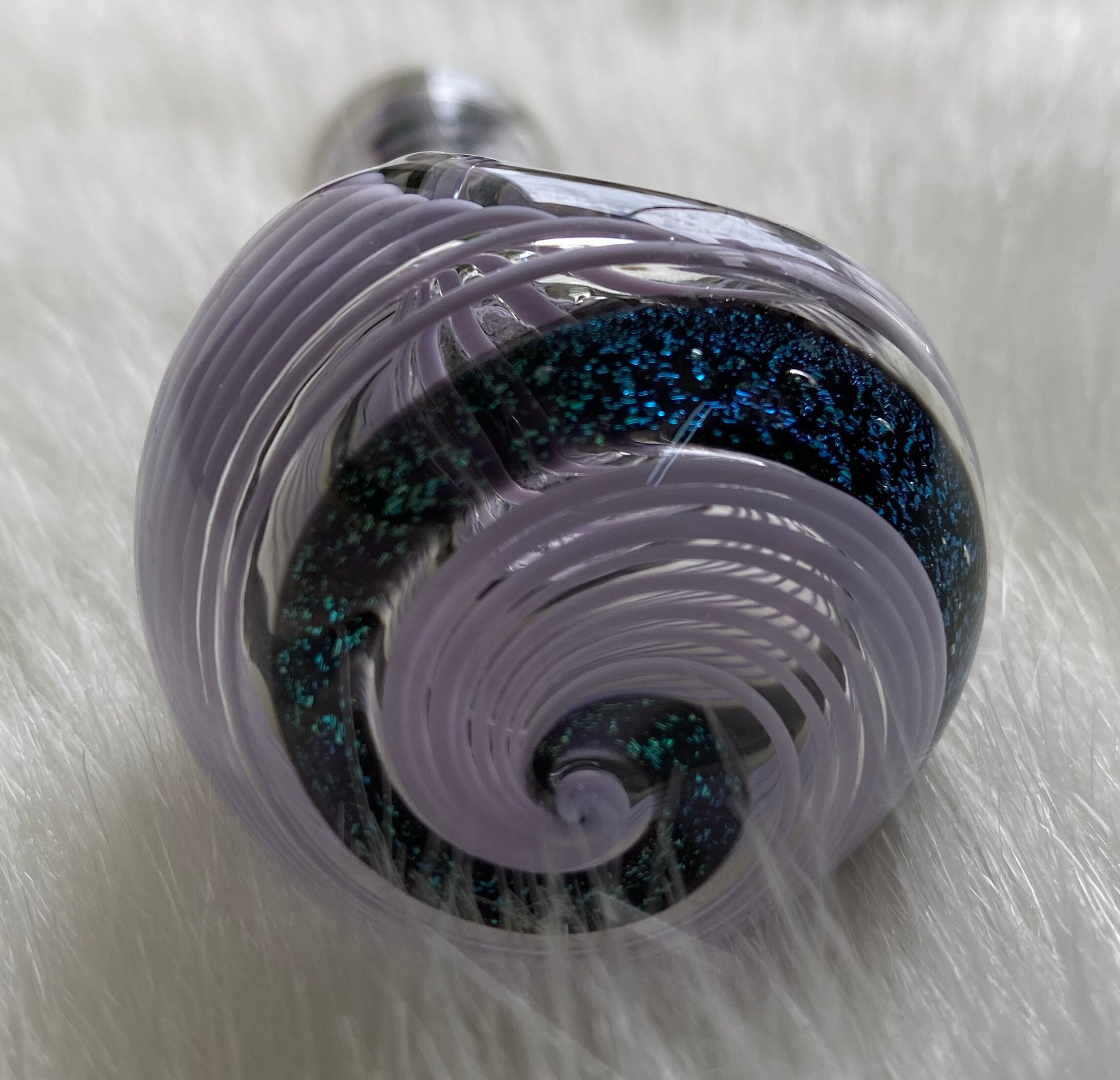Purple Cosmic Swirl Dichroic Glass Hand Pipe Buy Any Two Items - Etsy