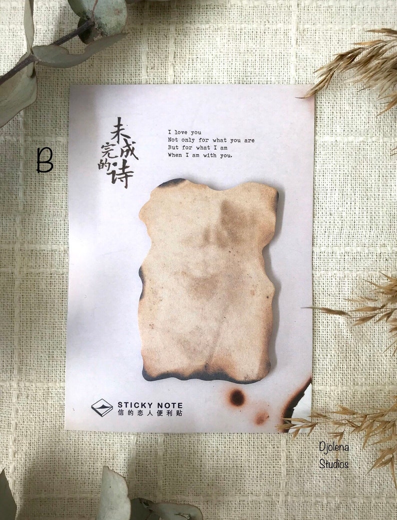 Memo Pads With Burnt Edges - Etsy Australia