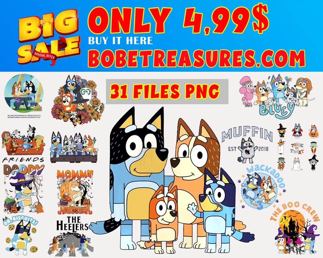 Bluey SVG Bundle Bluey Cut Files for Cricut Bluey Svgs - Etsy Canada