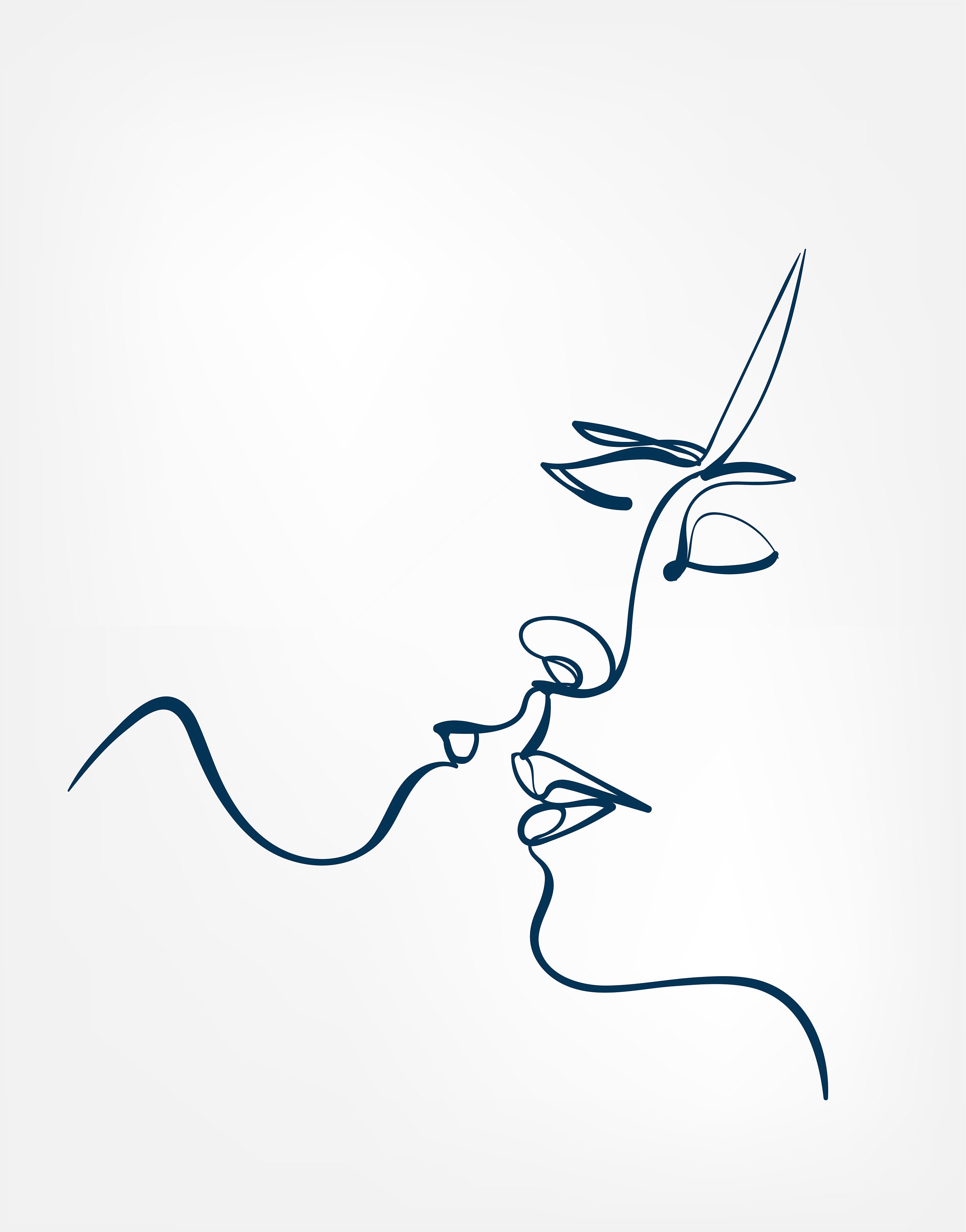 DIGITAL DOWNLOAD Single Line Kiss Wall Art Download - Wall Art, Home ...