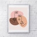 Two Faces Abstract Art Wall Print Wall Art, Home Decor, Home Print, Two ...