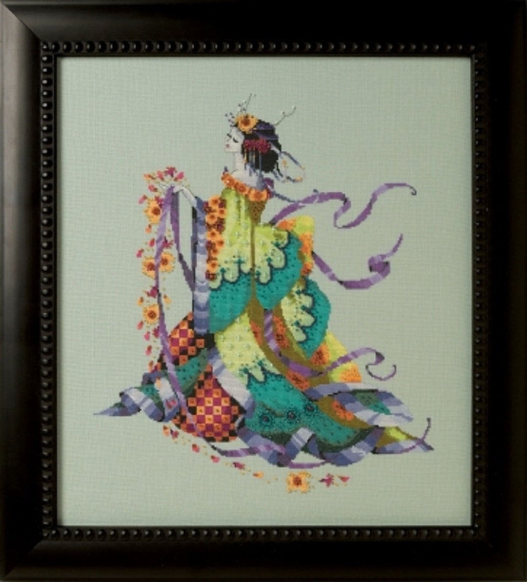 Miss Dancing Flower Mirabilia Chart, Beads, Specialty Thread MD170 - Etsy