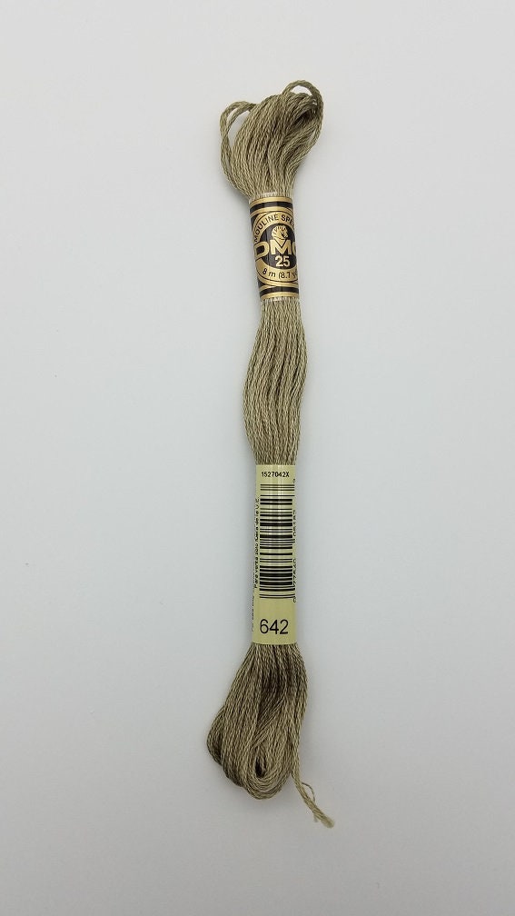 DMC 642 6-strand Floss Beige Gray Dark - Etsy