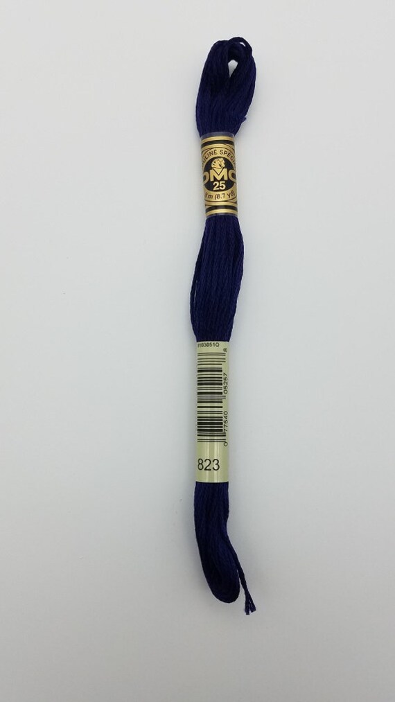 DMC 823 6-strand Floss Navy Blue Dark - Etsy