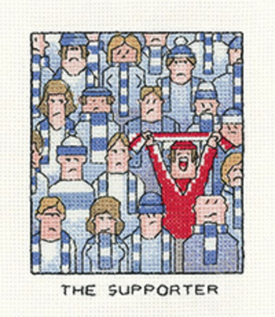 The Supporter Heritage Crafts Peter Underhill Cross Stitch Kit - Etsy