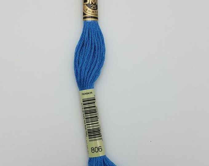 DMC 806 - 6-strand Floss - Peacock Blue Dark - Etsy