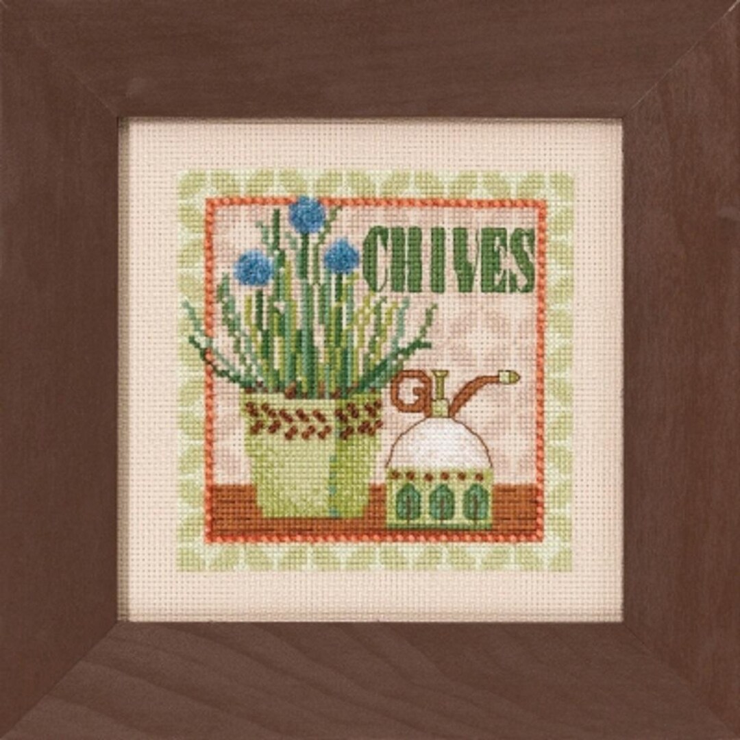 Chives - Growing Green - Debbie Mumm - Mill Hill - Cross Stitch Kit ...