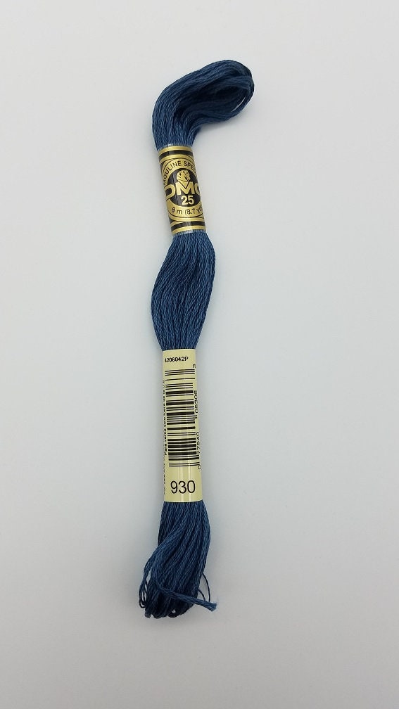 DMC 930 6-strand Floss Antique Blue Dark - Etsy