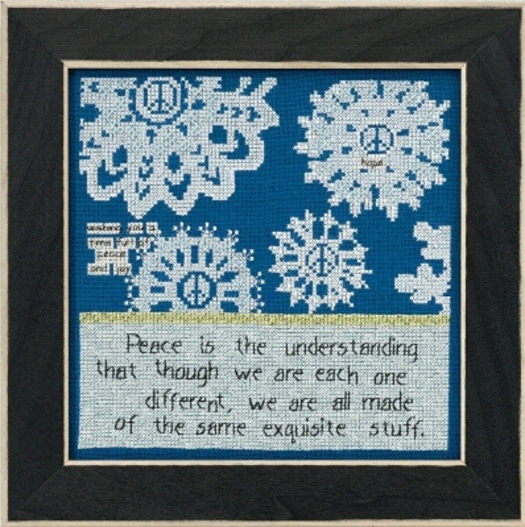 Curly Girl - Mill Hill - Peace - Cross Stitch Kit - CG30-1615 - Etsy