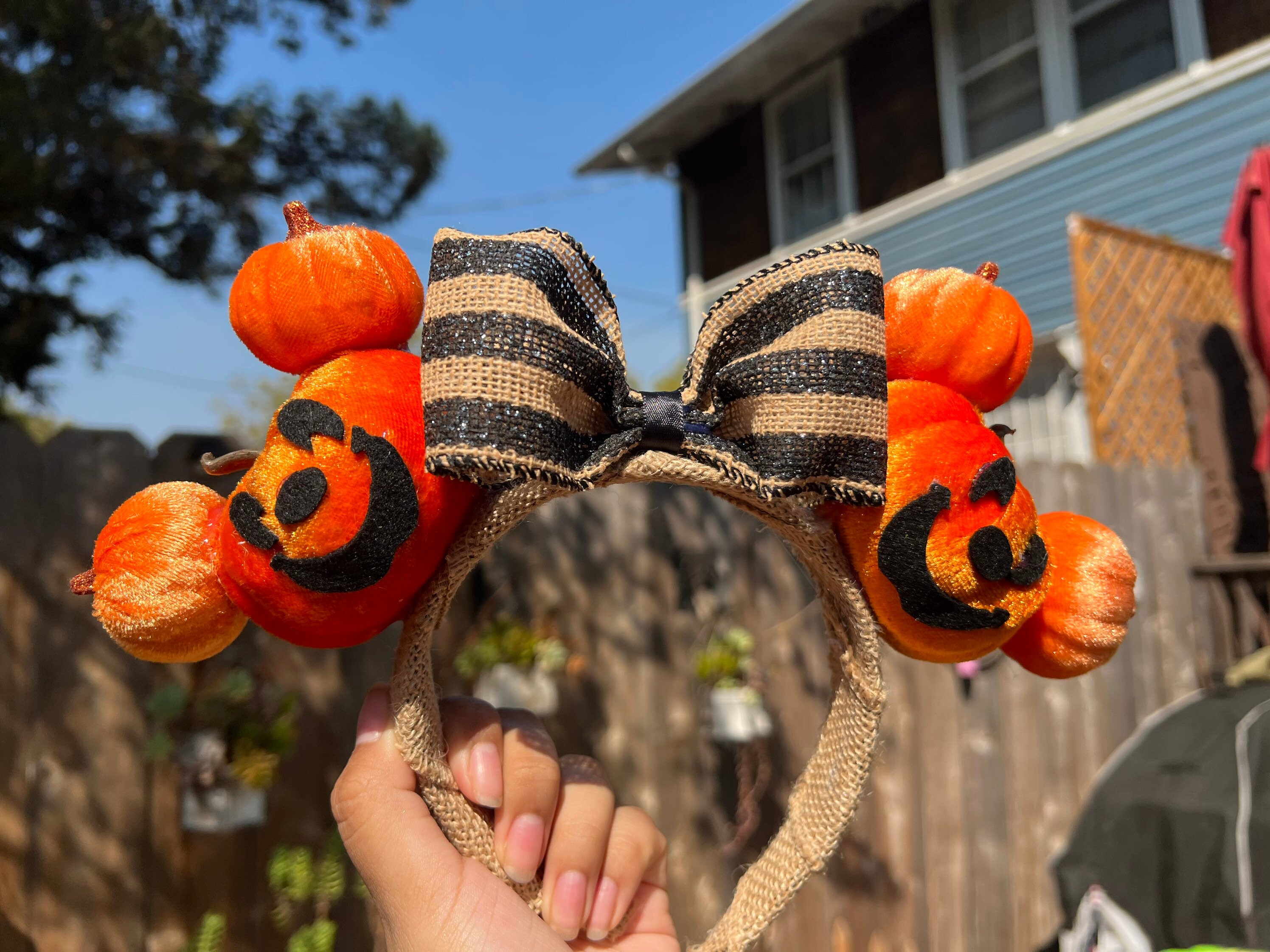 Pumpkin Mickey Ears Handmade Headbands for Teens Adults - Etsy