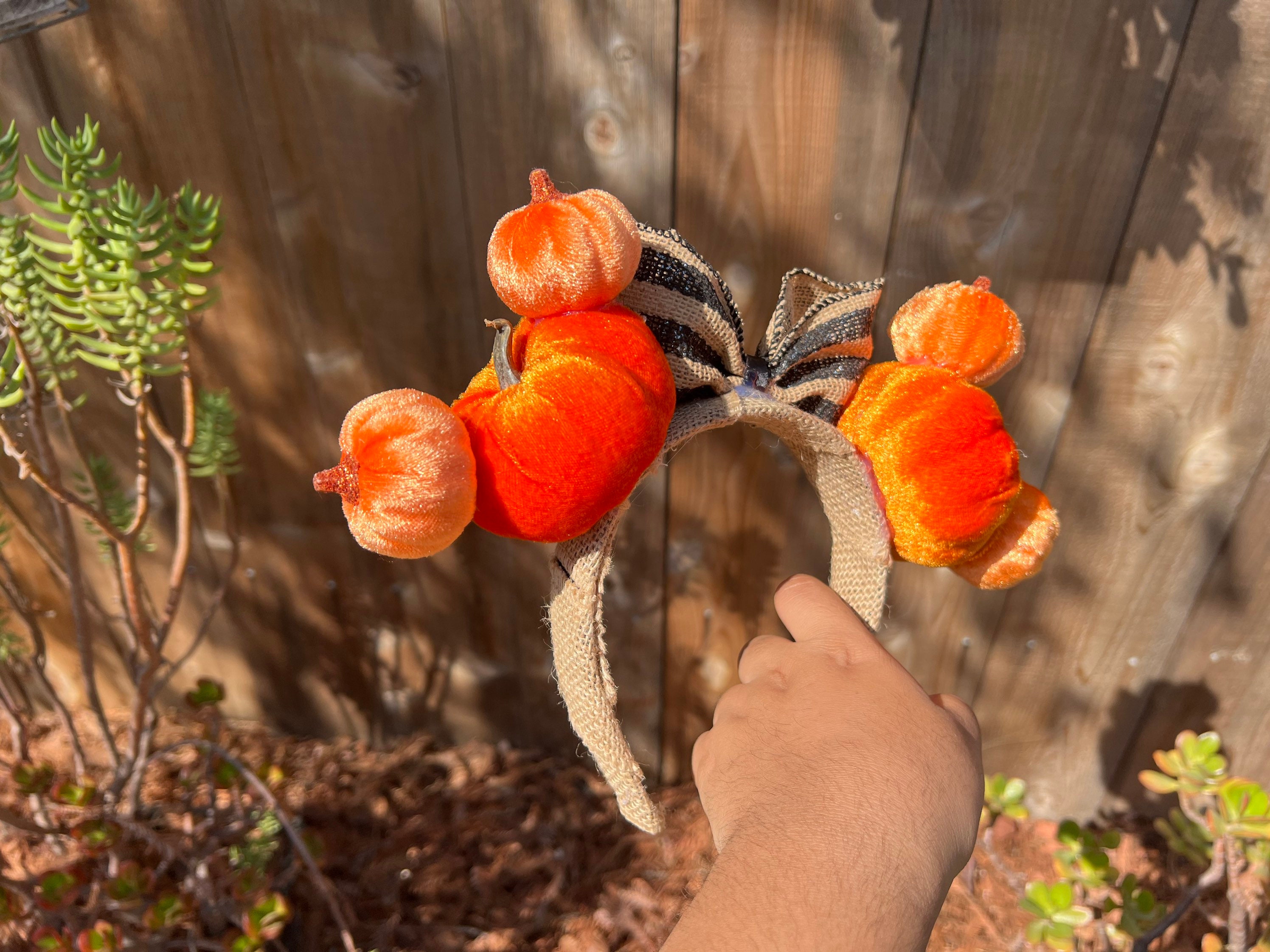 Pumpkin Mickey Ears Handmade Headbands for Teens Adults - Etsy