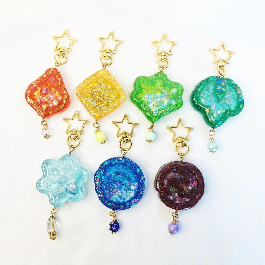 Genshin Impact Elements Liquid Shaker Keychains - Etsy