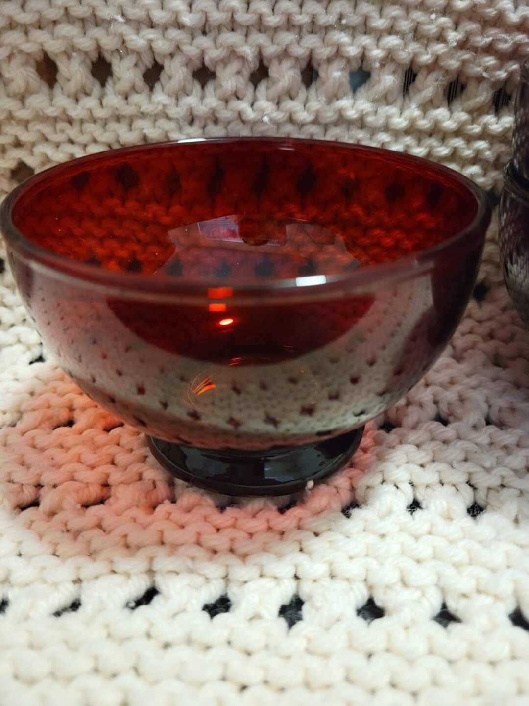 Vintage Ruby Red Glasses. - Etsy