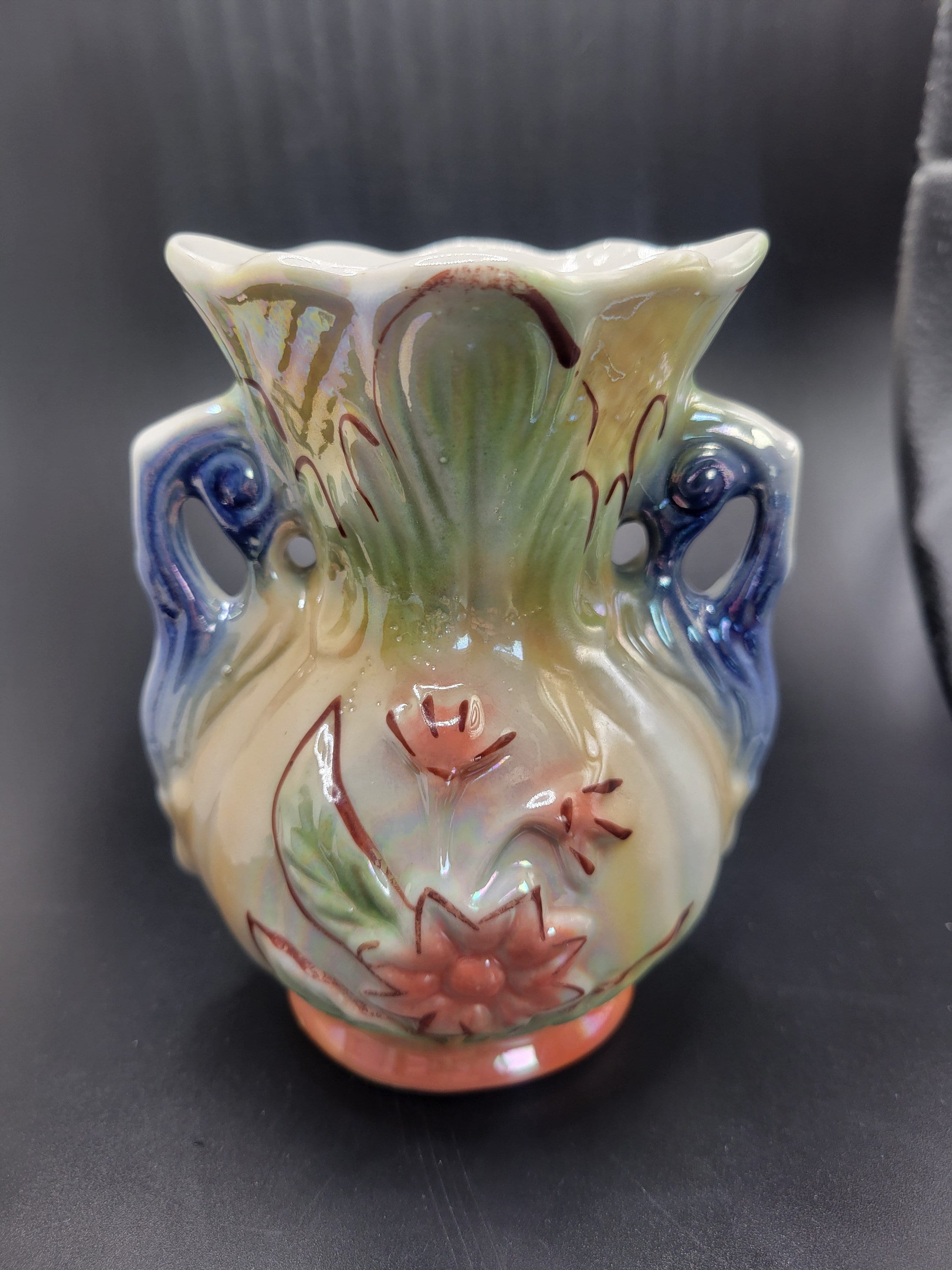 Vintage Lusterware Vase. Made in Brazil - Etsy