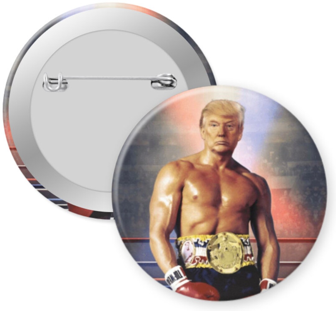 Donald Trump Boxer Pin or Magnet - Etsy