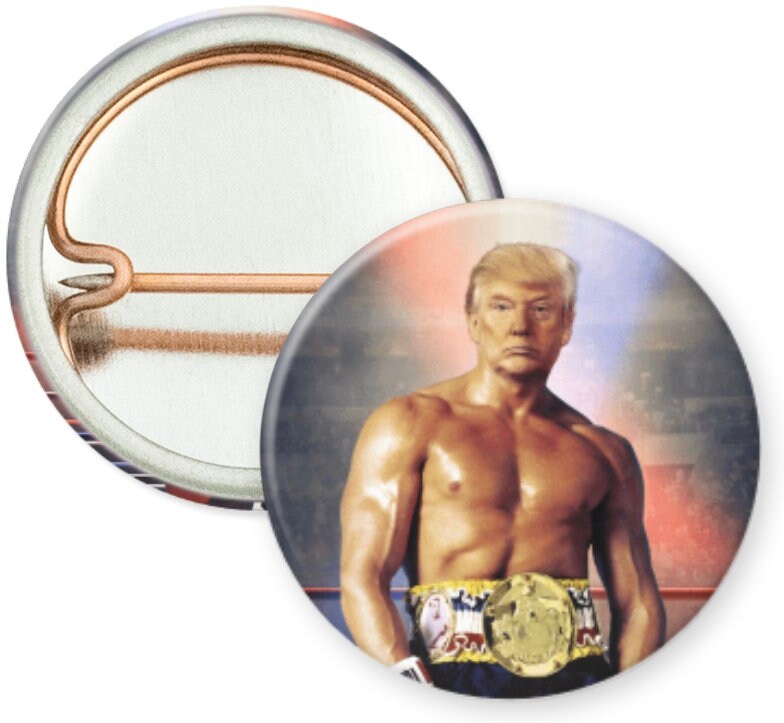 Donald Trump Boxer Pin or Magnet - Etsy