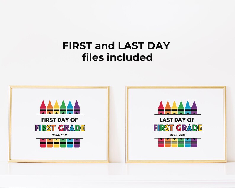 First Day of First Grade Printable Sign, Printable First Grade Sign ...