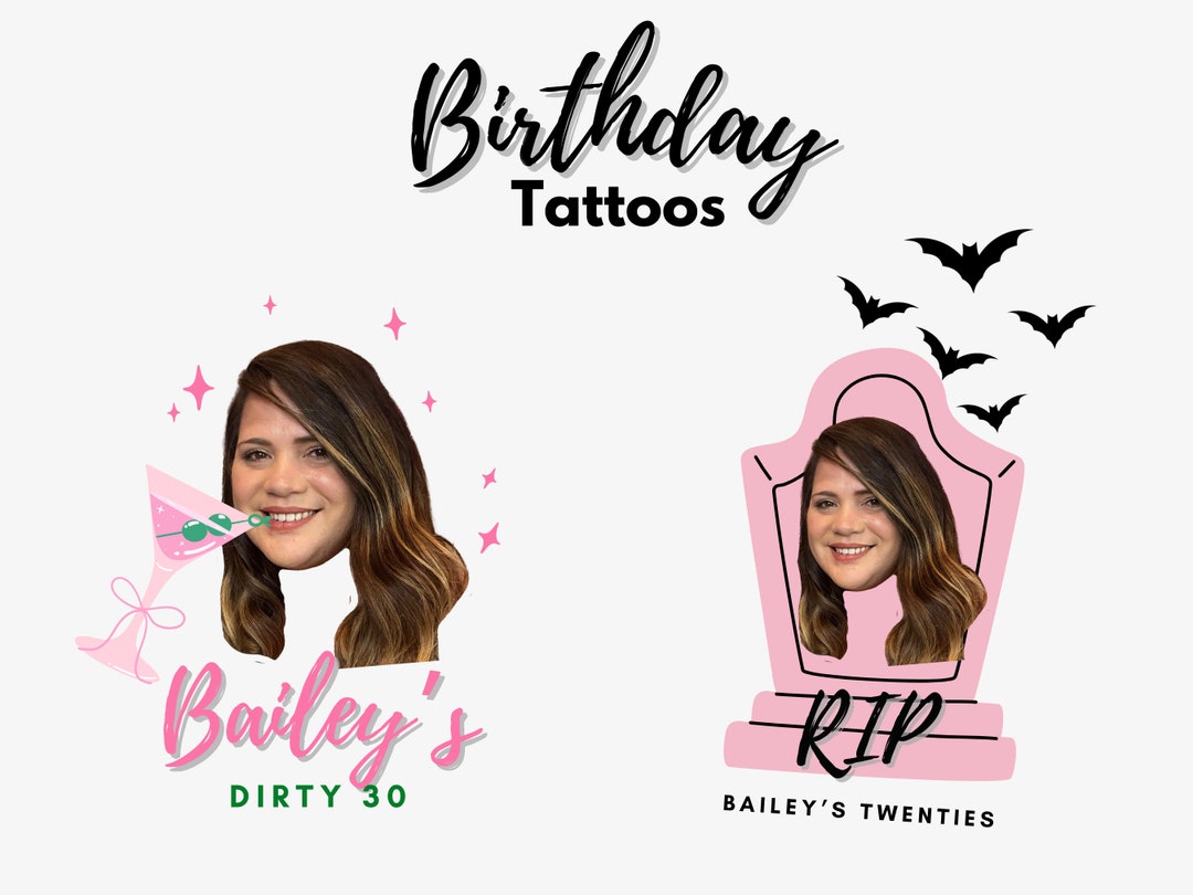 Custom Face Temporary Tattoos: Birthday Party Favors - Etsy