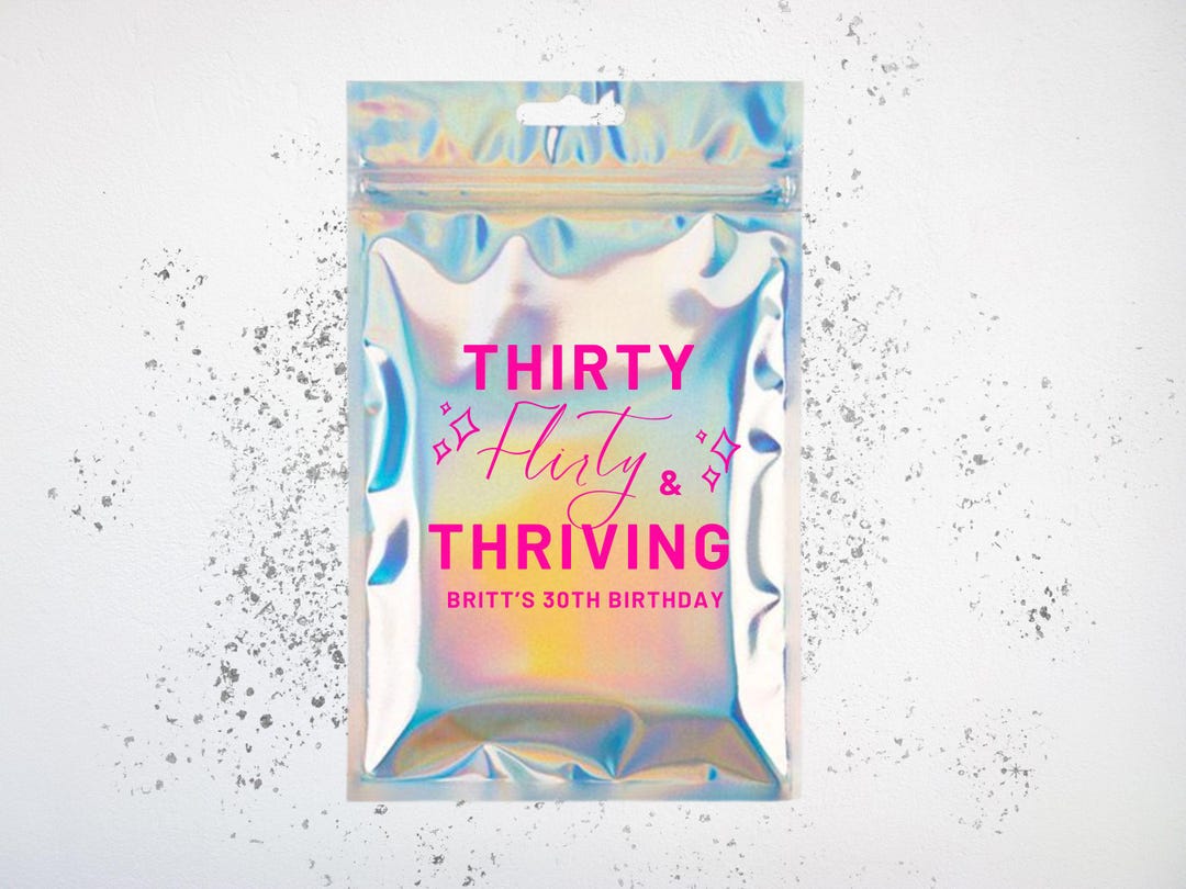 30th Birthday Recovery Kit: Personalized Party Favor Bag - Etsy