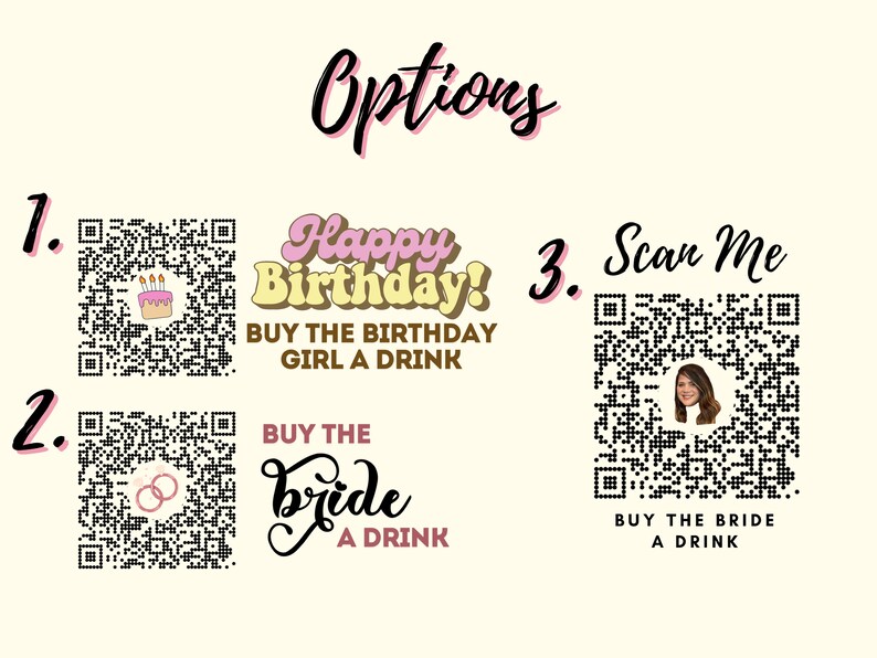 Custom QR Code Temporary Tattoos: Party Favors, Birthday, Bachelorette ...