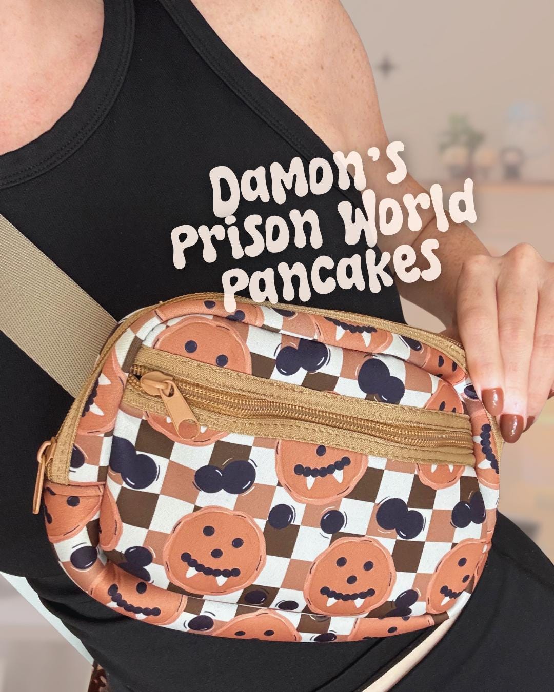 Damon's Prison World Pancakes TVD Crossbody Bag, Bonnie and Damon ...