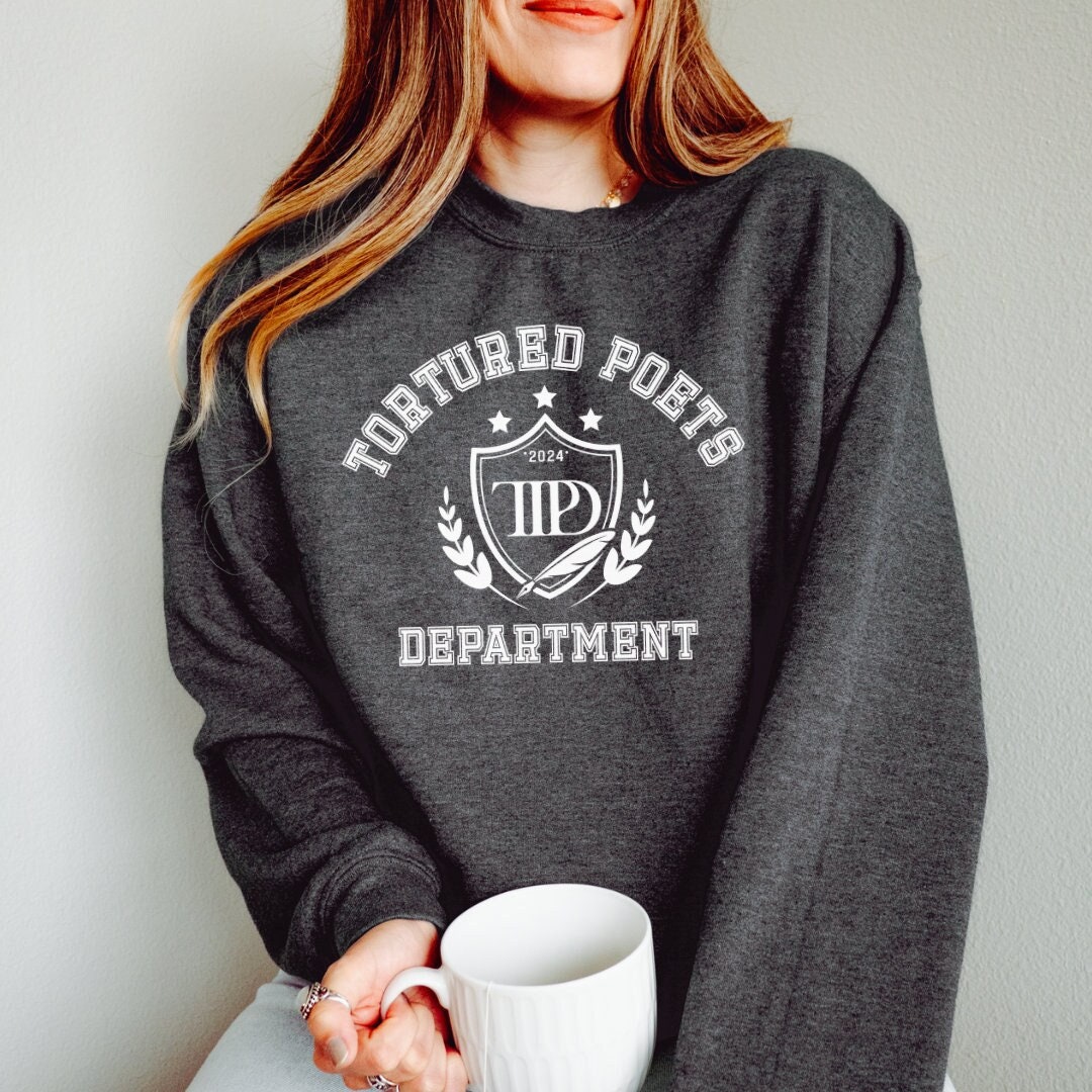 Tortured Poet Sweatshirt Swift Merch Ts11 Crewneck Colligate Academia ...