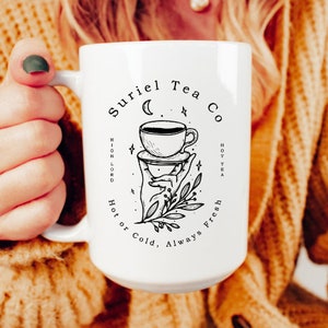 Suriel Tea Co ACOTAR Mug | Bookish Coffee Mug | SJM Book Lover Gift ...