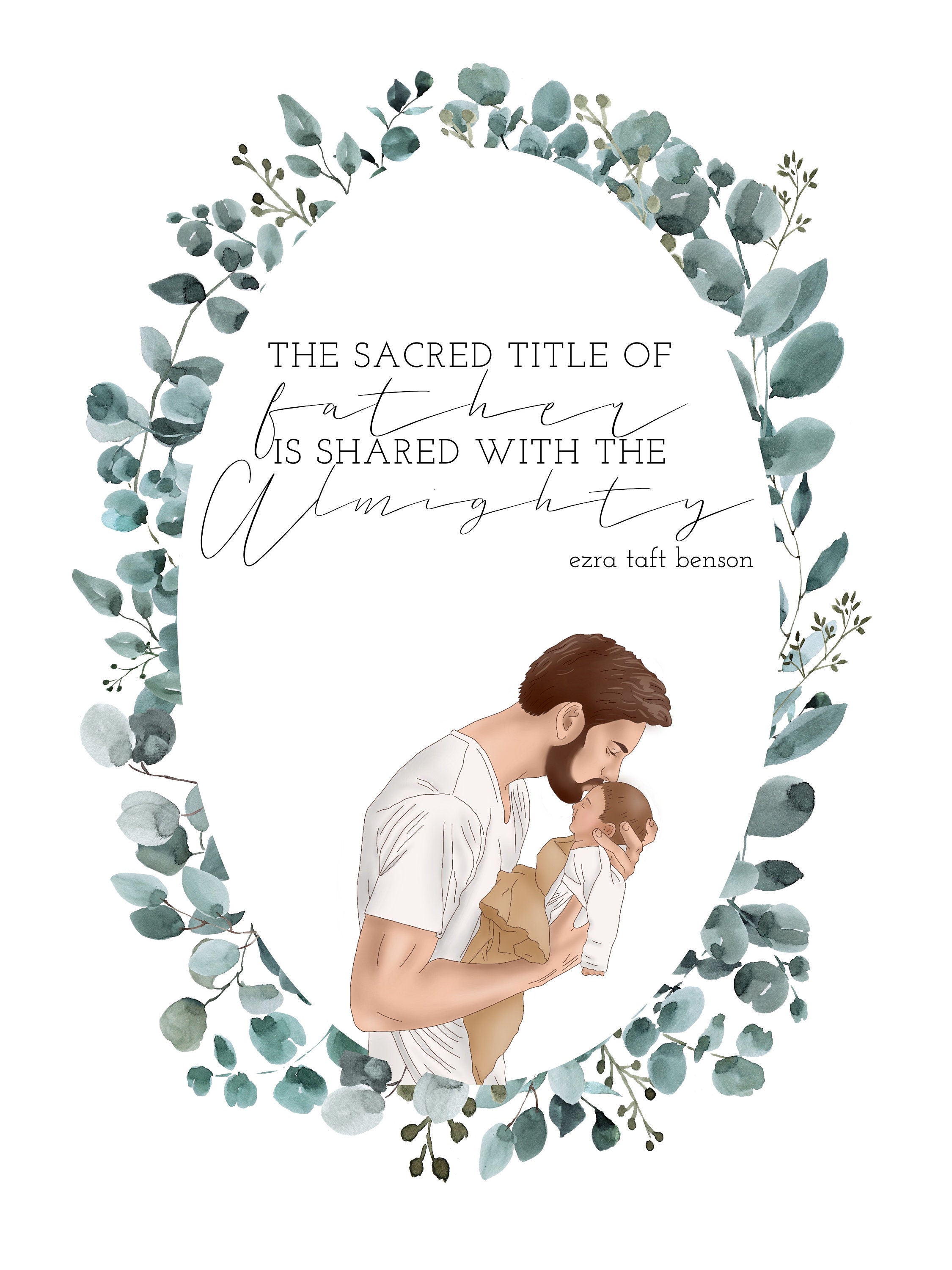 LDS Father's Day Gift | Fatherhood Quotes | LDS Quote Print | Quotes ...