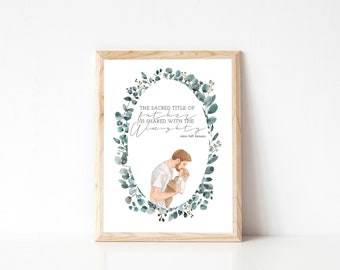LDS Father's Day Gift | Fatherhood Quotes | LDS Quote Print | Quotes ...