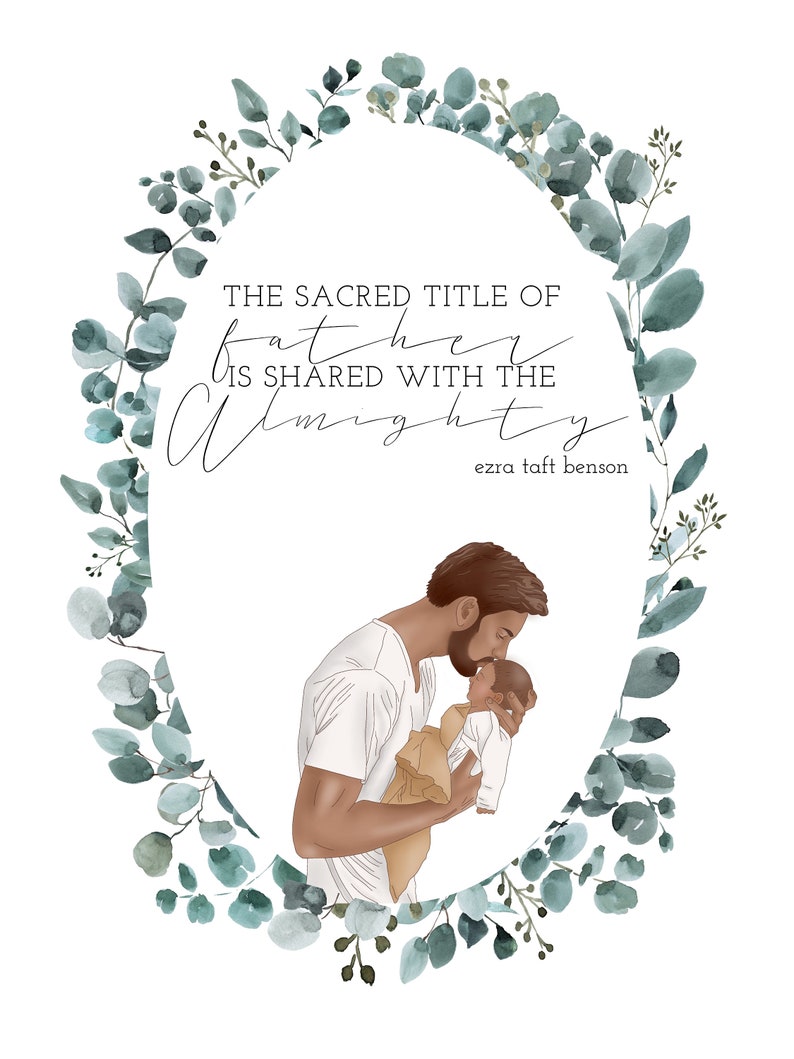 LDS Father's Day Gift | Fatherhood Quotes | LDS Quote Print | Quotes ...