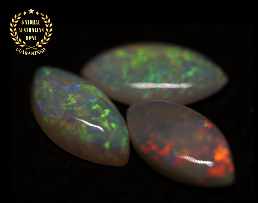 4X8 MM Marquise, Australian Opal, Green, Fire, Opal Cabochon, Opal ...