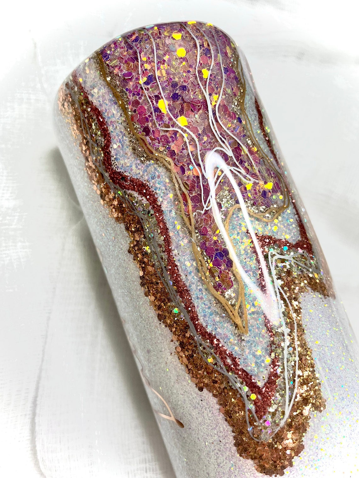 Geode Glitter Tumbler Gift for Her Gift for Mom - Etsy