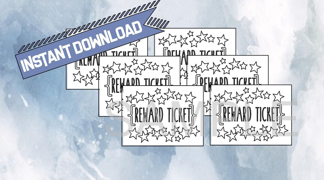 Coupon Cards, Blank Coupons, Reward Tickets - Etsy