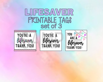 Lifesaver Thank You | Etsy