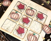 Tic Tac Toe Game Thanksgiving Games Thanksgiving Gift Gift - Etsy