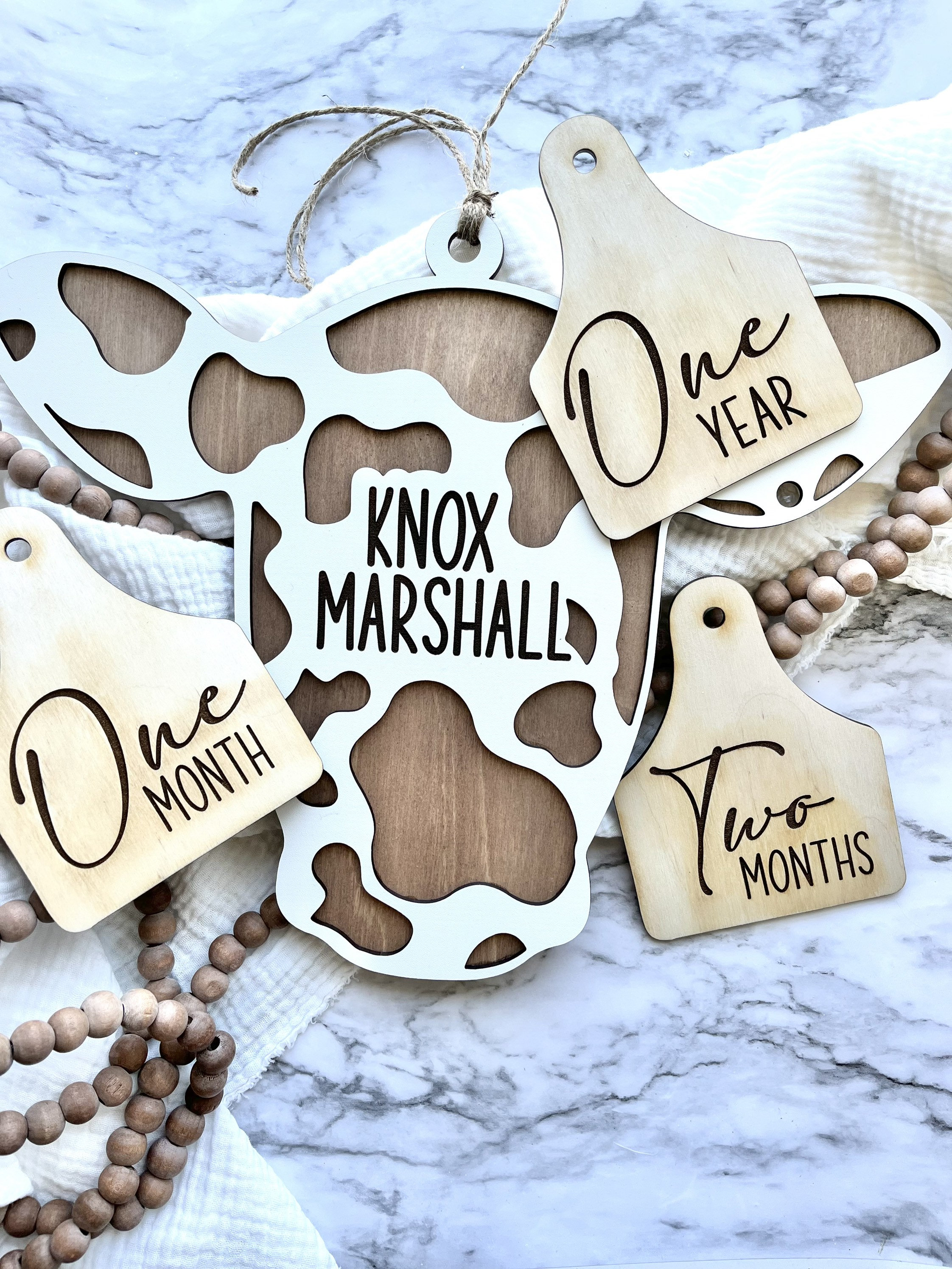 Western Birth Announcement, Birth Stat Sign, Cow Head Baby Name, Baby ...