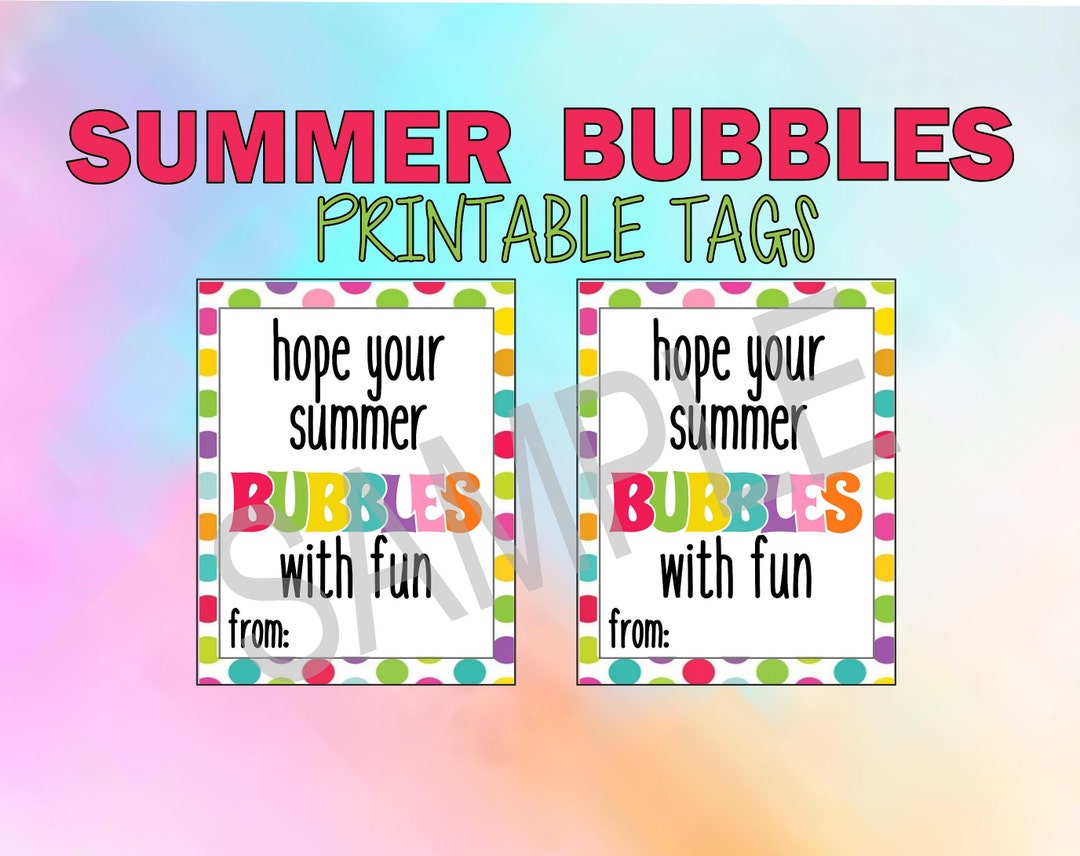 Instant Download Gift Tag, End of School Year Tags, Classmate Gifts ...