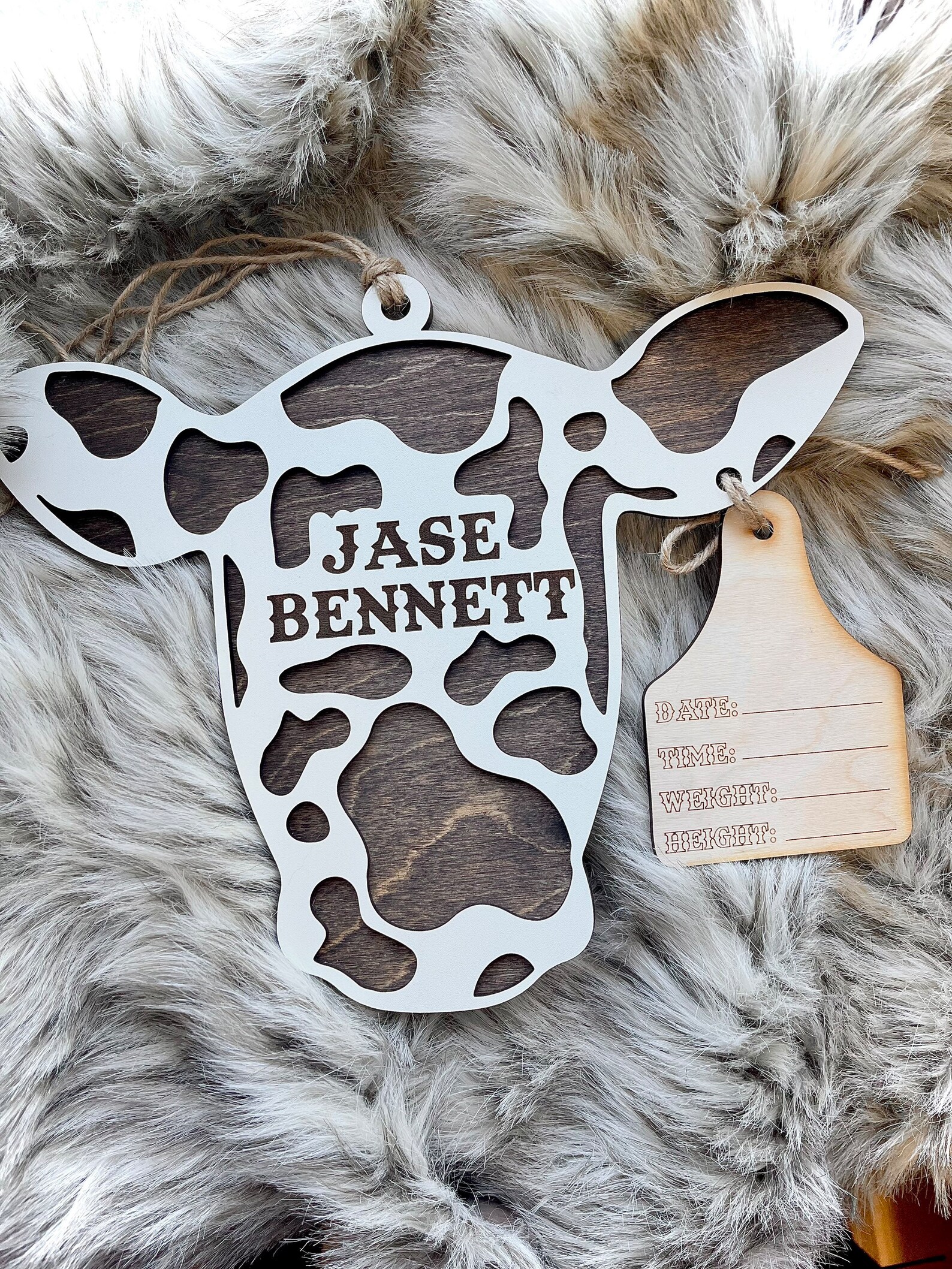 Western Font Birth Announcement Birth Stat Sign Hospital - Etsy