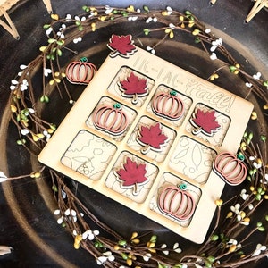 Tic Tac Toe Game, Thanksgiving Games, Thanksgiving Gift, Gift for Kids ...