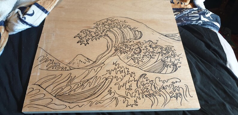 The Great Wave Woodcut Print - Etsy