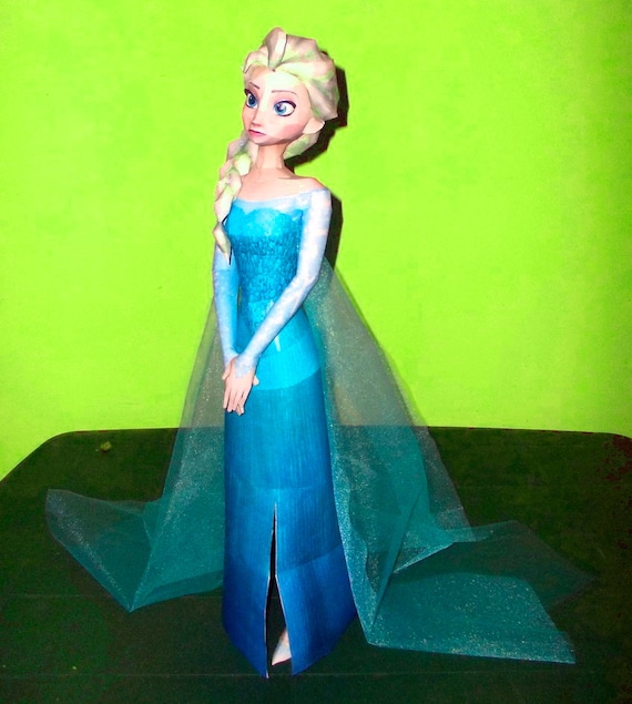 Paper, Party & Kids Elsa Frozen Papercraft DIY 3D PDF Template ...