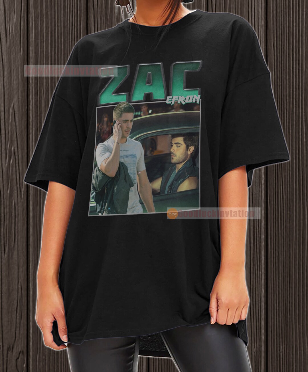 Zac Efron Shirt T-shirt Unisex Cotton Vintage 90's Graphic Tee Unisex ...