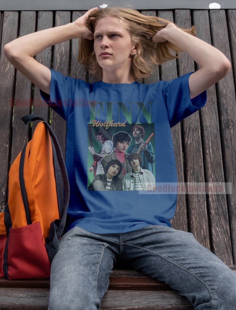Finn Wolfhard Shirt Finn Wolfhard T-shirt Unisex Cotton Vintage 90's ...