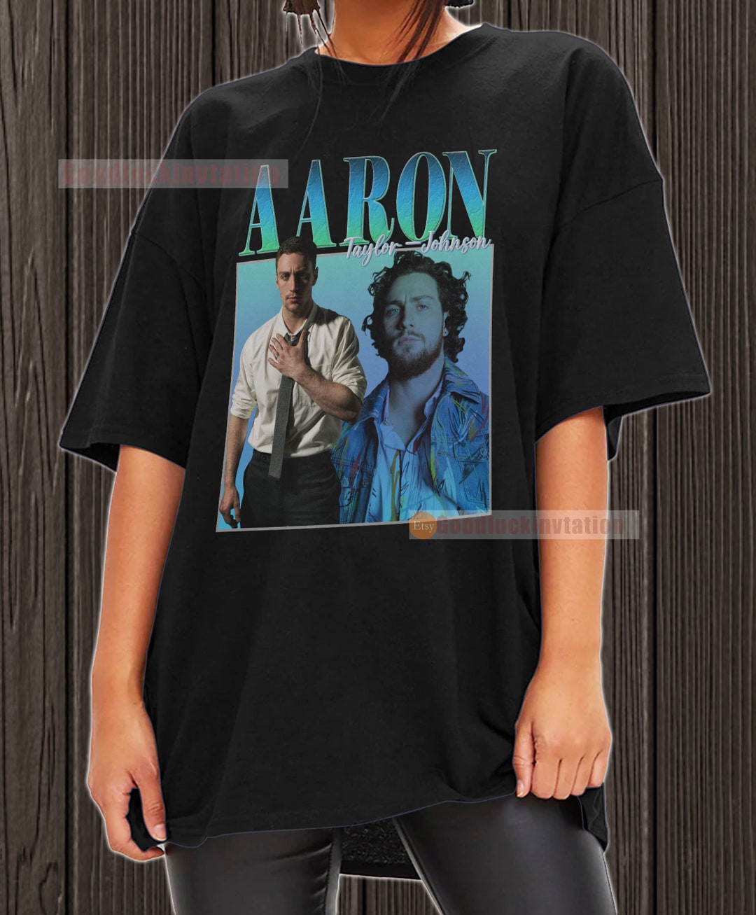 Aaron Taylor-johnson Shirt T-shirt Unisex Cotton Vintage 90's Graphic ...